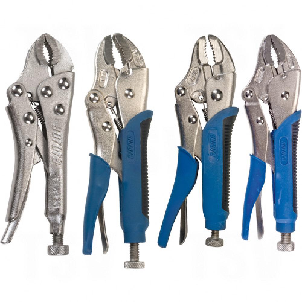 4-Piece Curved Jaw Locking Pliers w/Wire Cutter Set : 50400M1 | Rocky ...